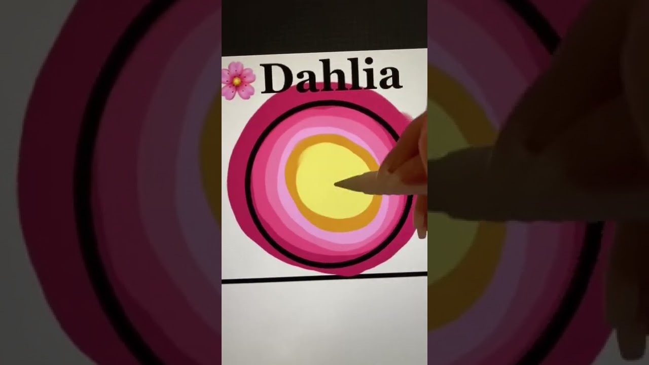 Eye Series | Dahlia🌸 | Procreate #procreate #digitalart #tiktok #shorts #draw #shortsvideo #art