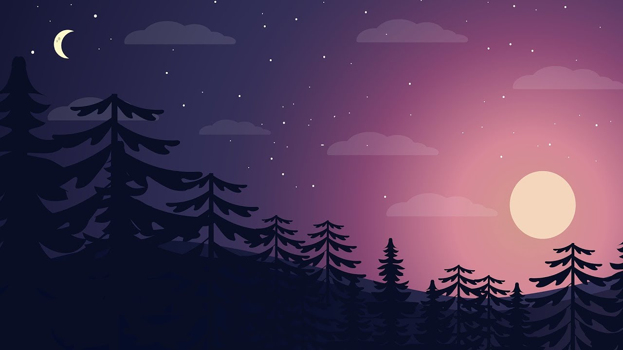 Illustrator Tutorial - Landscape Flat Design (Illustrator LandScape Flat Design Tutorial) LandScape