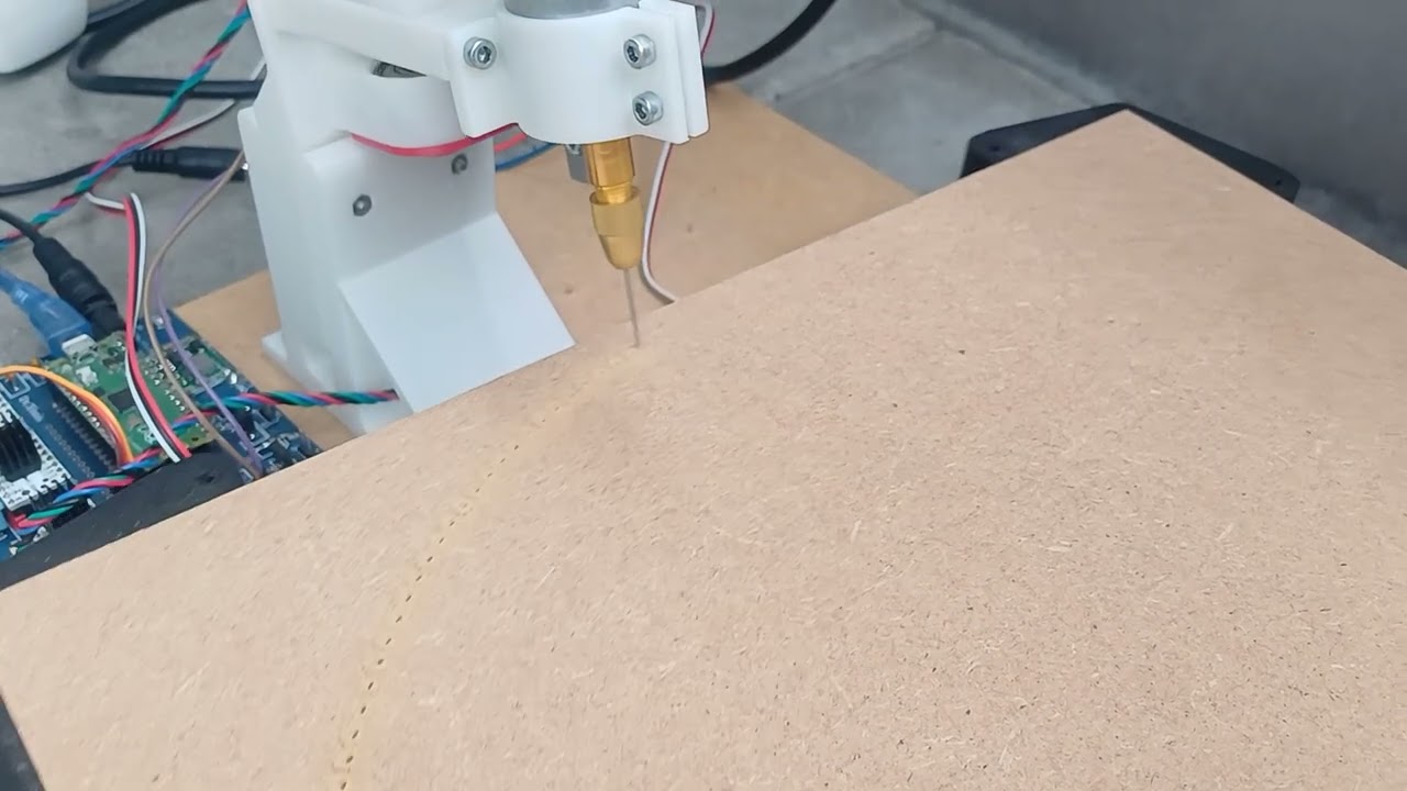 Automated String Art machine, nail hole drilling