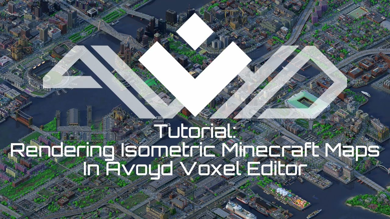 Avoyd Voxel Editor - Tutorial - Rendering Isometric Minecraft Maps