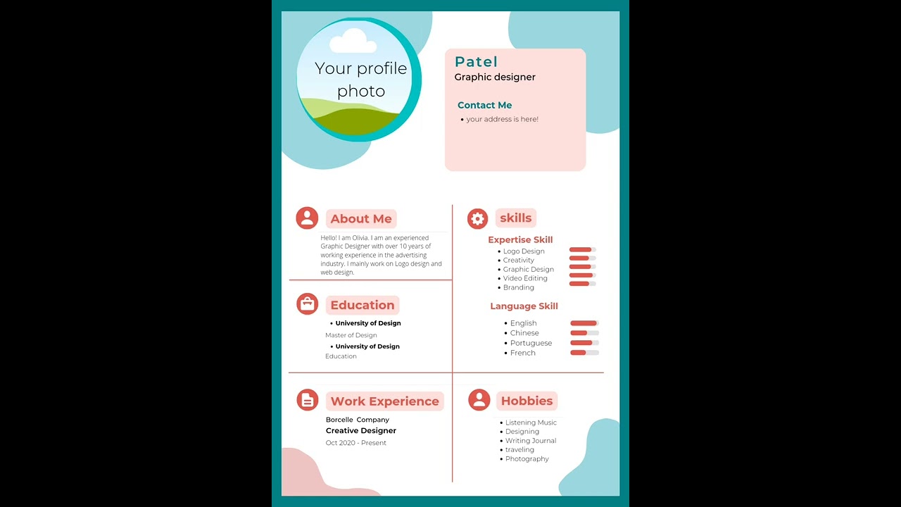 perfect graphic designer resume is here | contact us for making