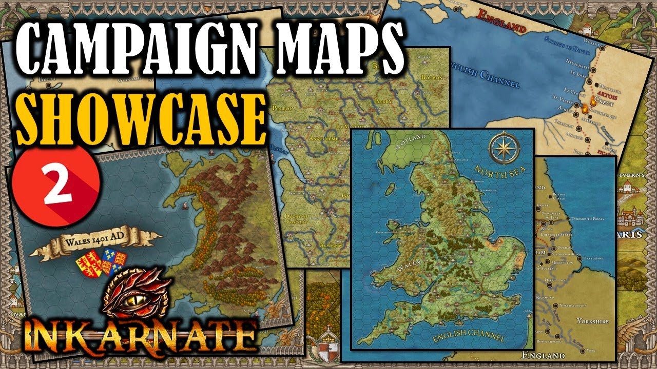 Campaign maps SHOWCASE - Part II (INKARNATE map making Program)