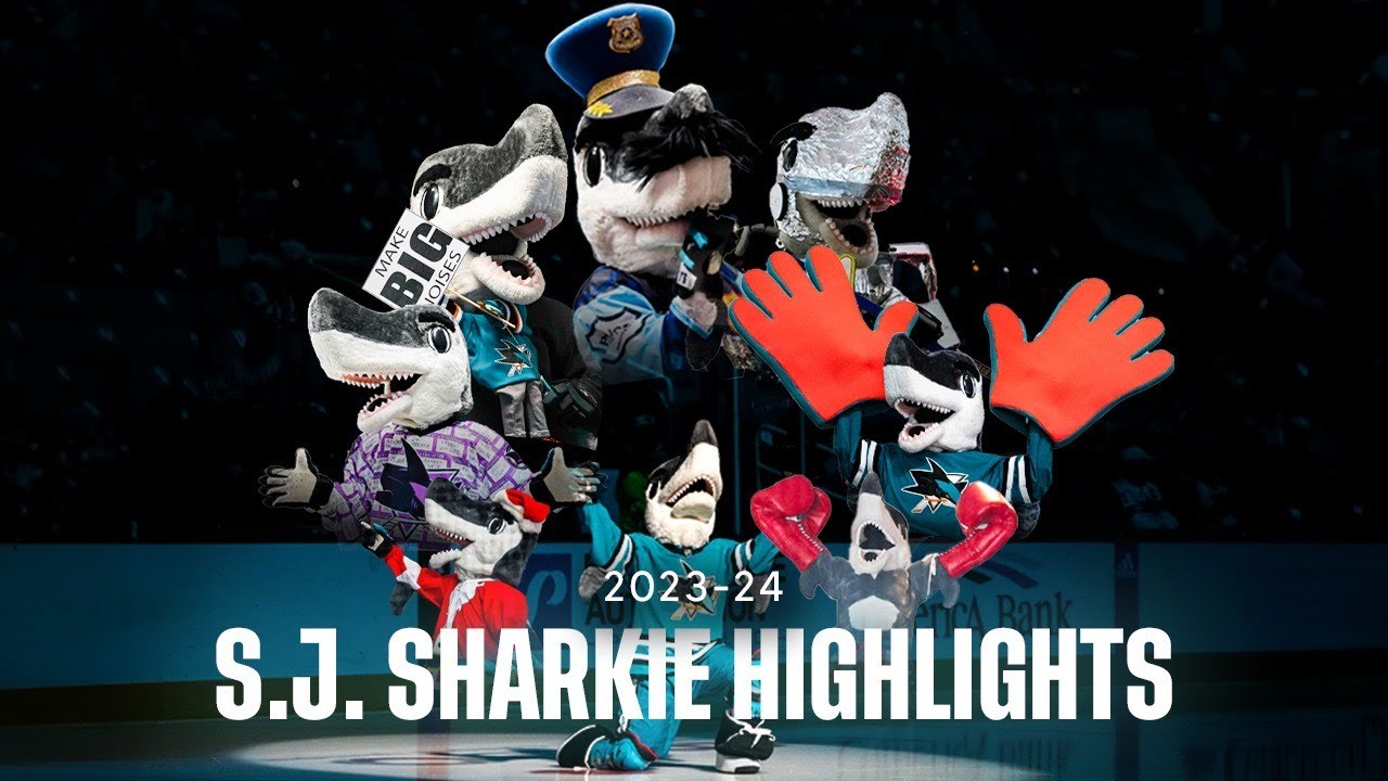SJ Sharkie San Jose Sharks Mascot - Highlight Reel 2023-2024