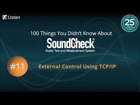 External Control Using TCP/IP (100 Things #11)