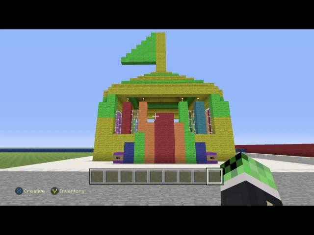How to make a bouncy house in Minecraft