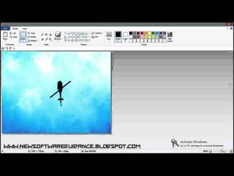 HOW TO RESIZE A PHOTO USING PAINT?