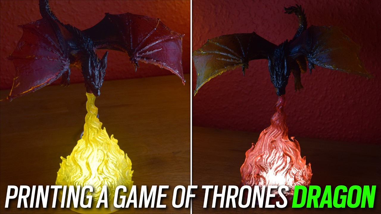 Game of Thrones Fire Breathing Dragon - 3D Printed Ideas - Best Free 3D Models