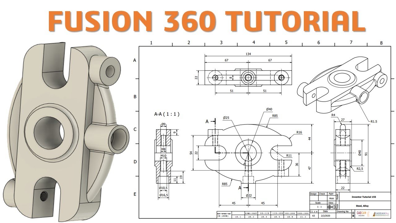 Fusion 360 Tutorial #27 | 3D Modeling Basic Beginers