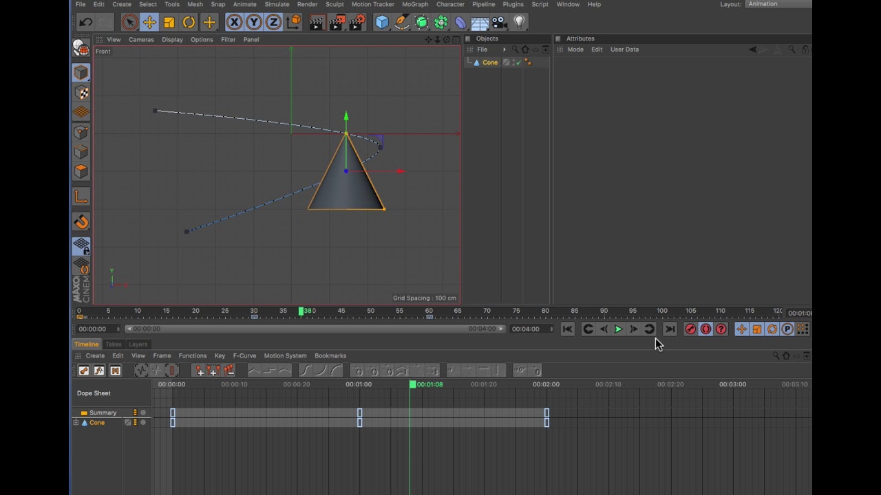 Cinema 4D:  Basic Keyframing Part 2