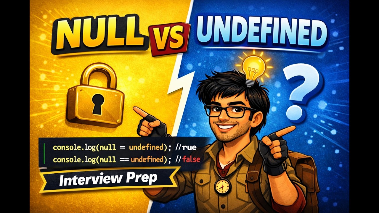 JavaScript Null vs Undefined Explained  Interview Prep