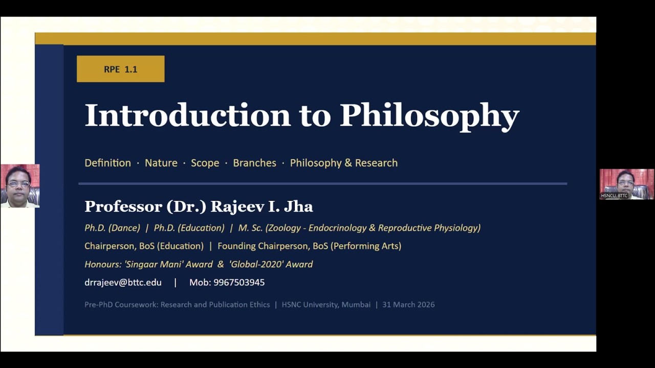 Introduction to Philosophy for Doctoral Researchers