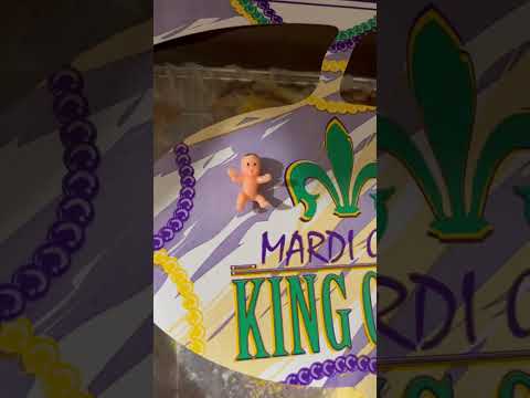 Mardi Gras king cake baby
