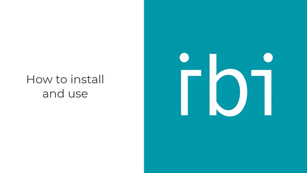 IBI Academy - How to install and use IBI