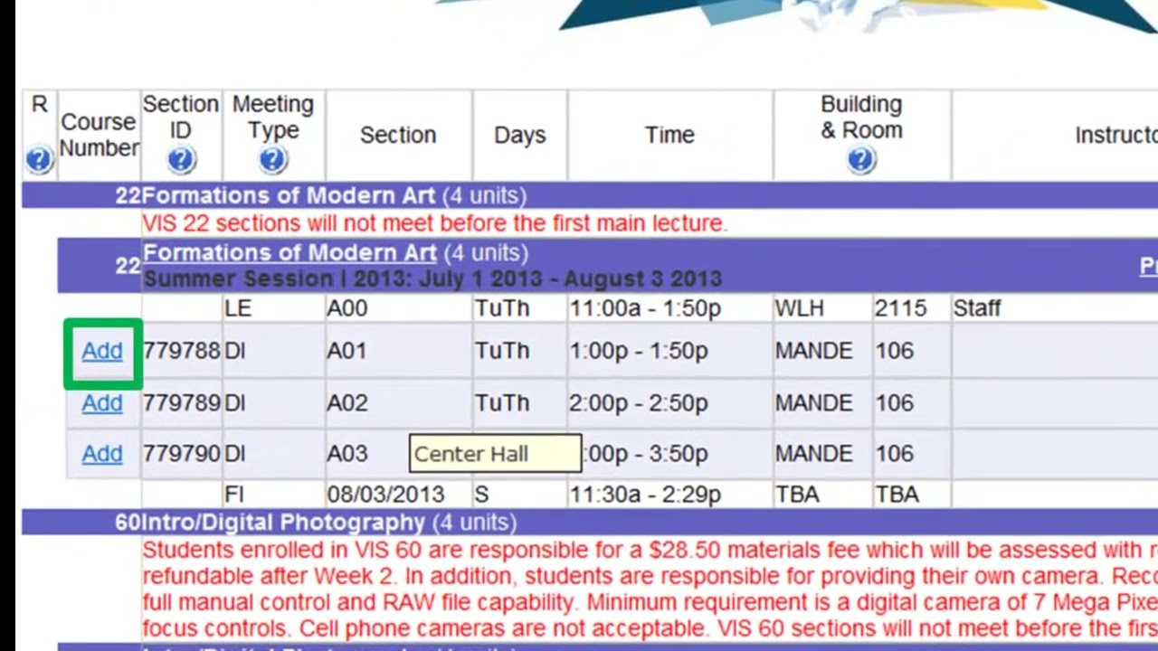 Waitlist Information and How to Waitlist a Course