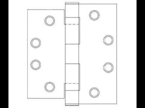 Hager BB1279 5x4 5in NRP Unequal Leaf Hinge Full Mortise Standard Weight Ball Bearing Steel Base