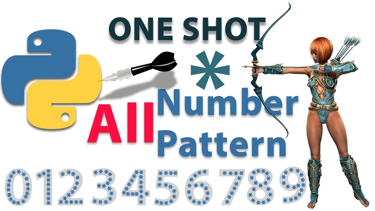 Python Pattern Programs | All Numeric Pattern in One Shot- 0 to 9