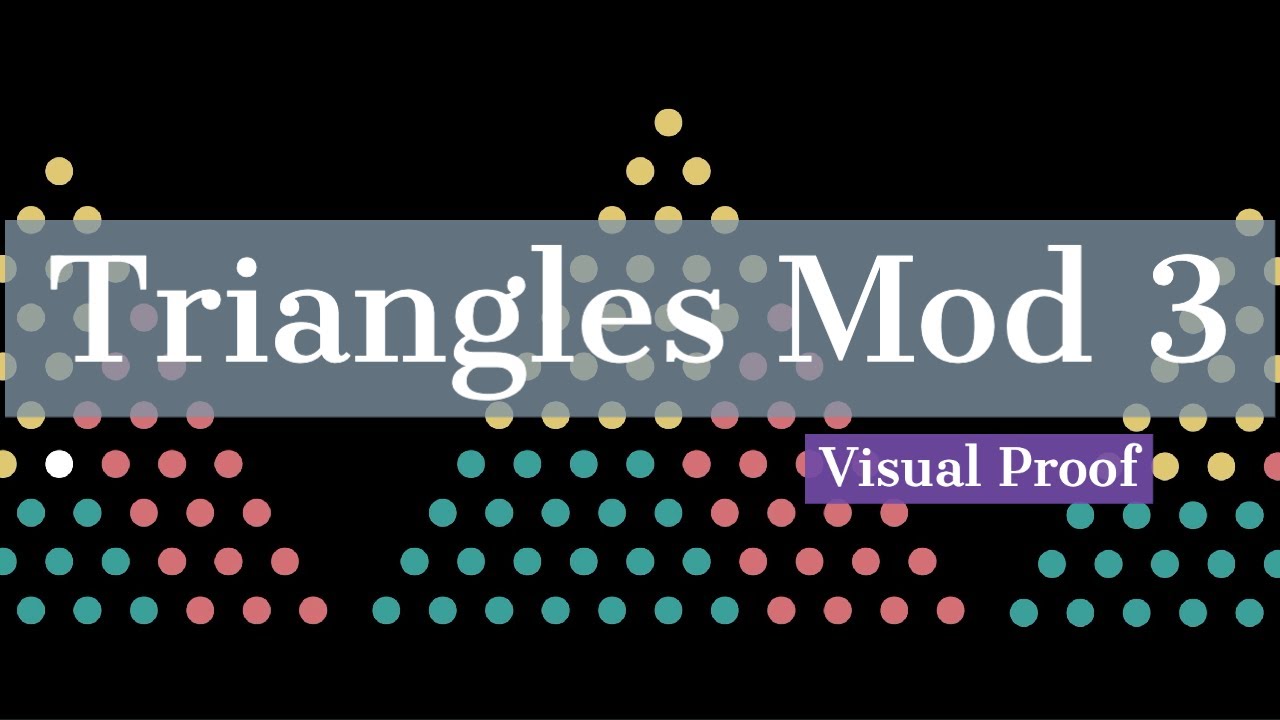 Triangular Numbers Modulo 3 (visual proof)