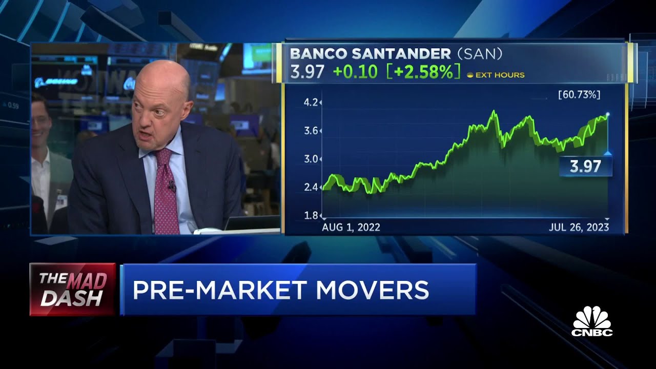 Cramer’s Mad Dash on Banco Santander: This is the $4 stock young people should invest in