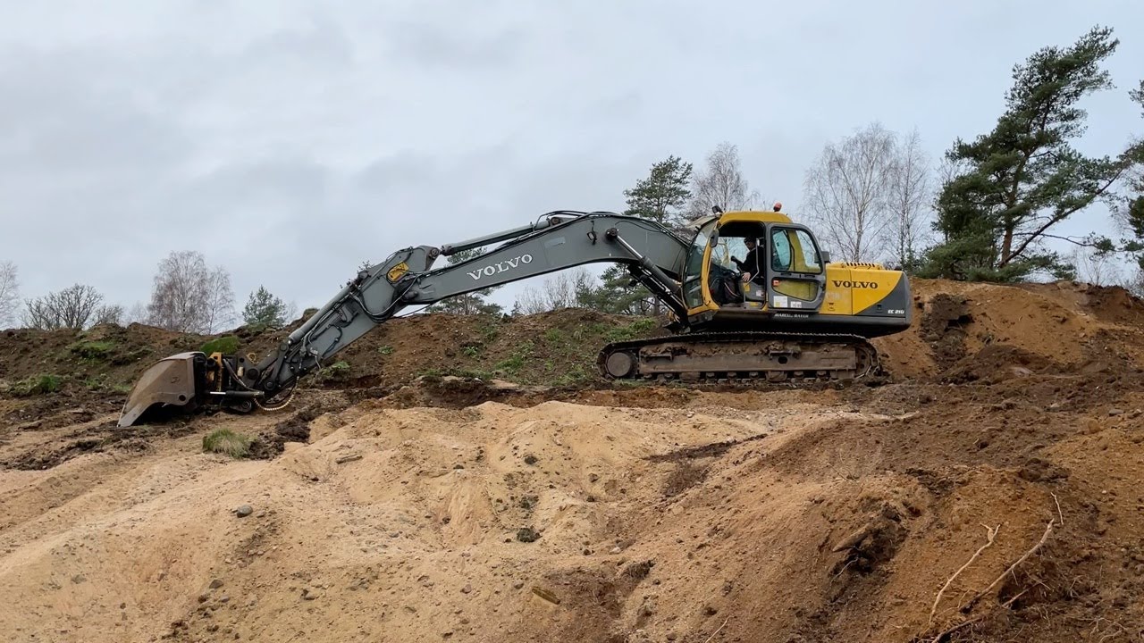Bandgrävare Volvo EC210LC, Falkenberg,