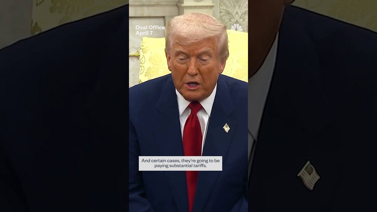 Trump answers questions on tariffs negotiations