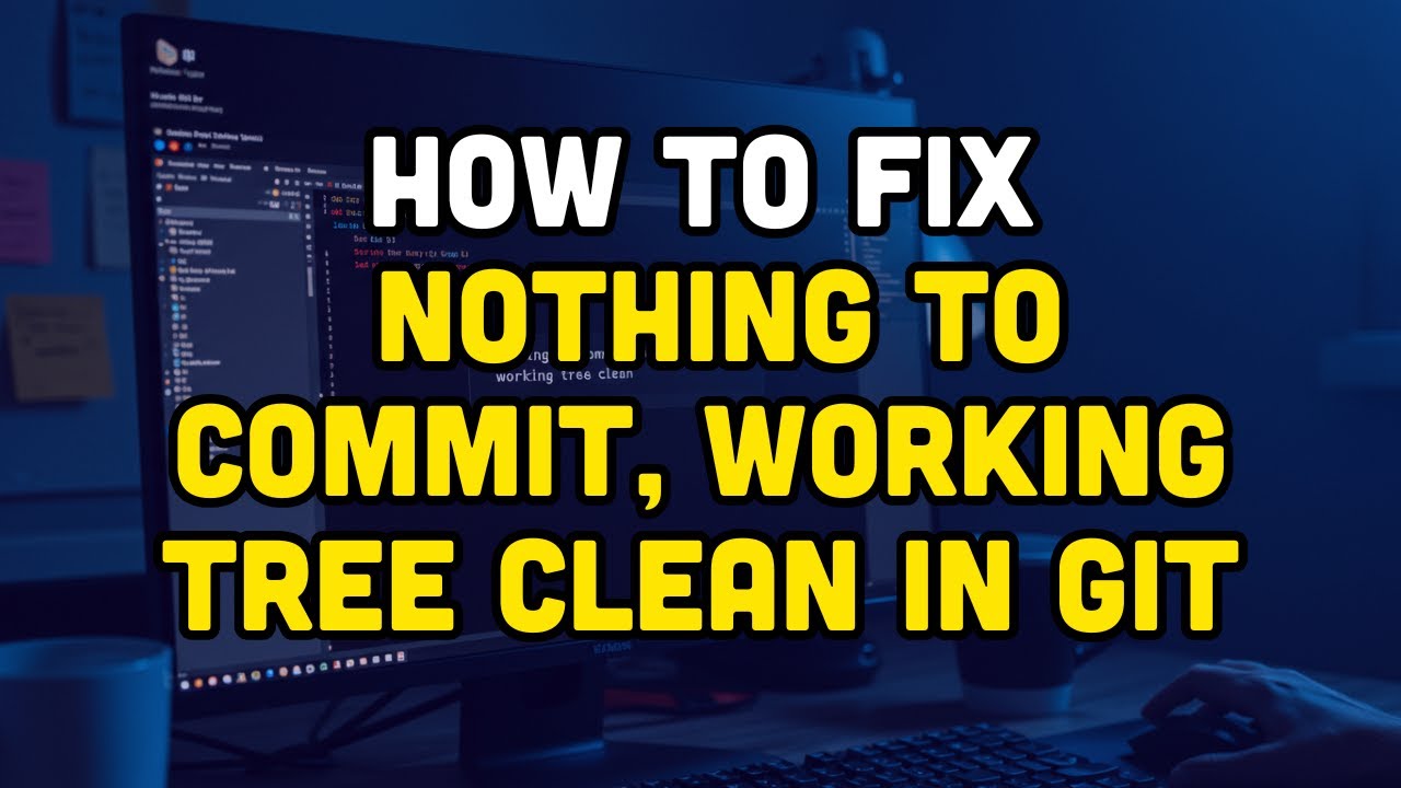 How to Fix Nothing to Commit, Working Tree Clean in Git?