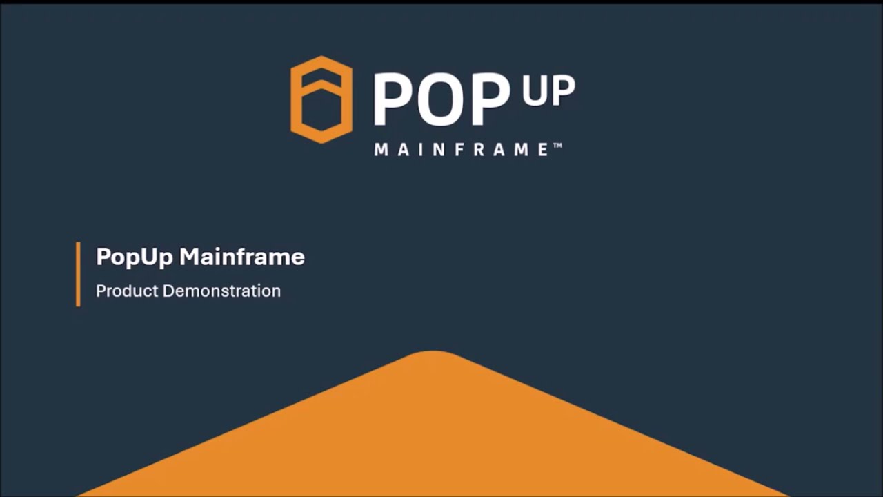 PopUp Mainframe Product Demonstration