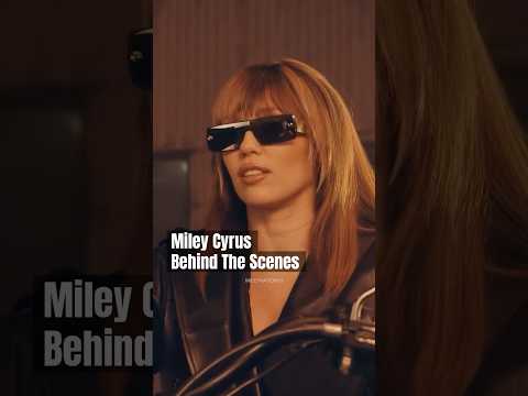 MILEY CYRUS - END OF THE WORLD & SOMETHING BEAUTIFUL (BEHIND THE SCENES) #miley #shorts