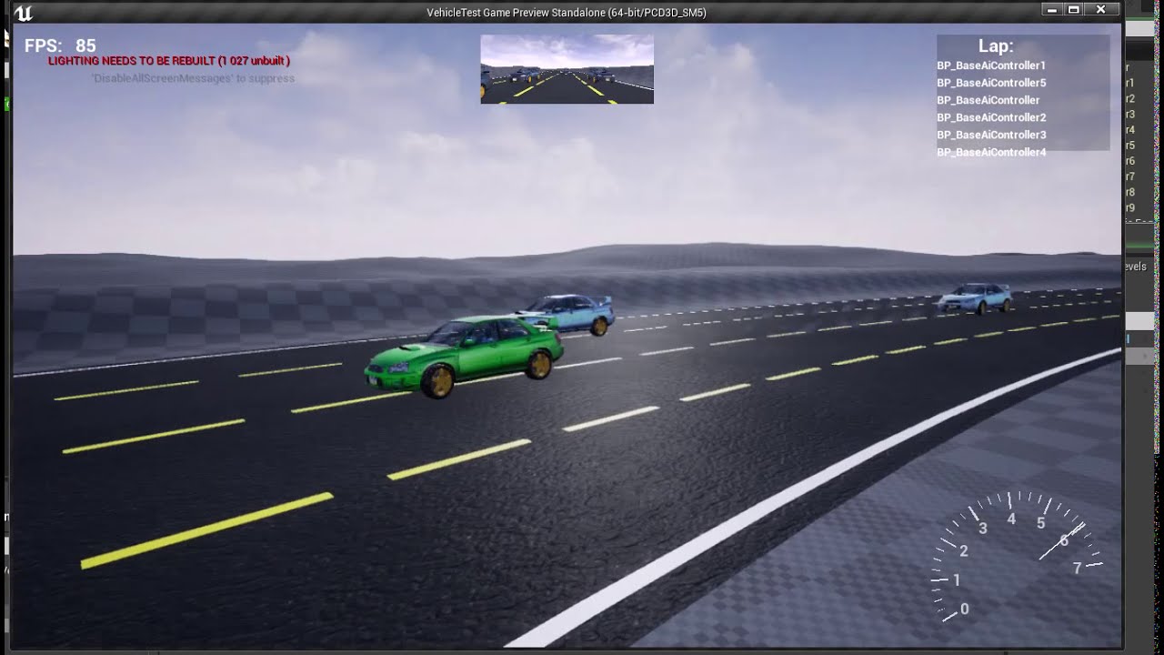 Base AI controller vehicle UE4