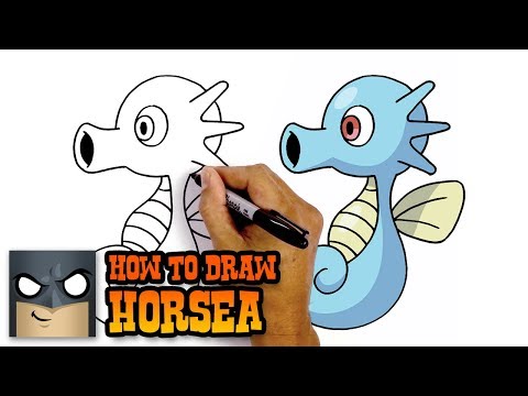How to Draw Horsea | Pokemon | Awesome Step-by-Step Tutorial | Fred ...