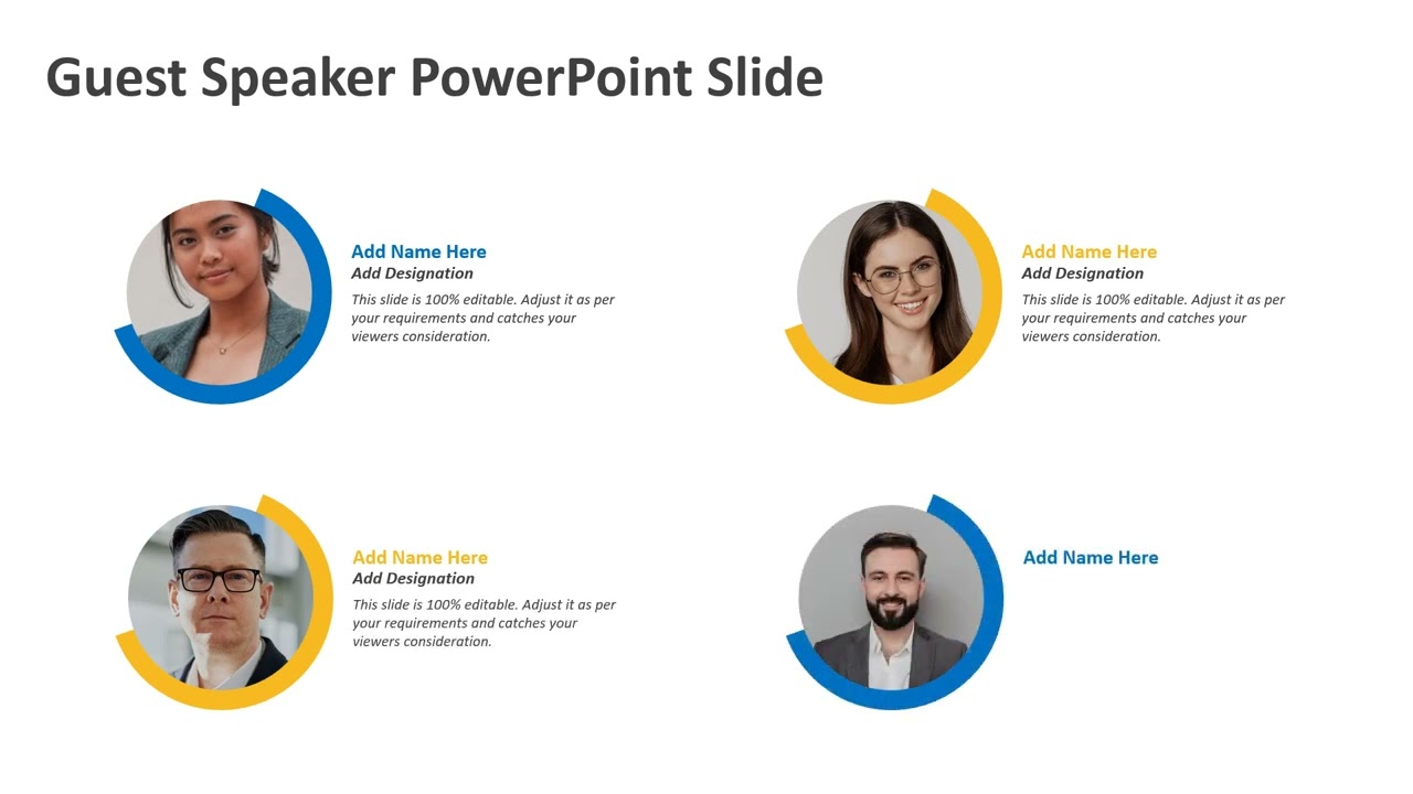 Guest Speaker PowerPoint Slide | Kridha Graphics