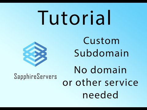 How to create custom subdomain WITHOUT A DOMAIN ! (Tutorial #1)