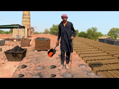 How Clay Bricks Are Made in Industrial Kilns| 40,000 Bricks Every Day| Construction Industry