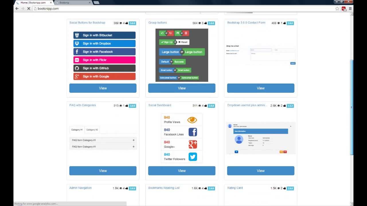 Bootstrap 3 Tutorial 4 - Using Bootsnipp to Copy & Paste HTML5 Web Elements