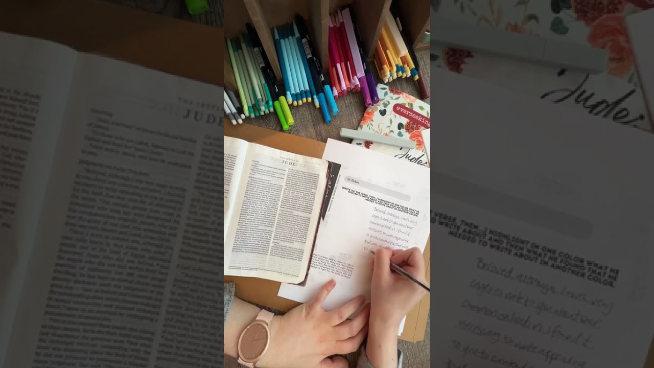 What it looks like to Bible journal in 5 minutes