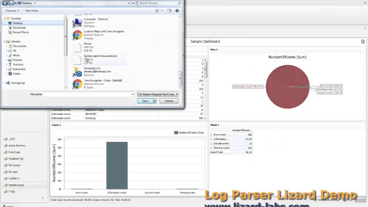 Log Parser Lizard - features preview video