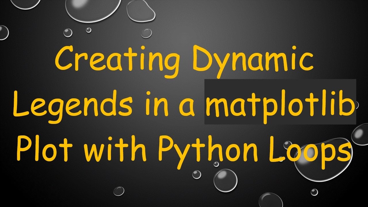 Creating Dynamic Legends in a matplotlib Plot with Python Loops