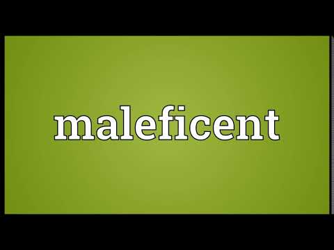 Maleficent Meaning | Wordogram