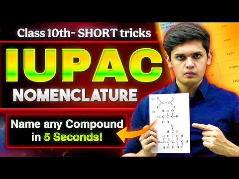 IUPAC - Nomenclature of any Compound in 5 Seconds | Short Tricks for Class 10th | Prashant Kirad