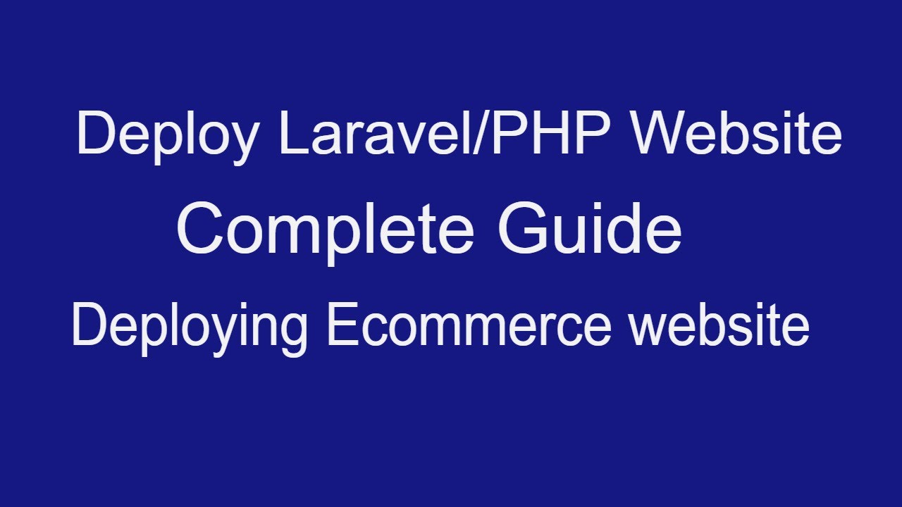 Deploy Laravel/Php website using digital ocean: The Complete Guide