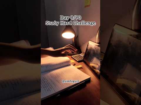 Day 8/90 Study Hard Challenge 🎯💪 #motivation #study #upsc #ias #ca #neet #ssc #viralvideo #shorts