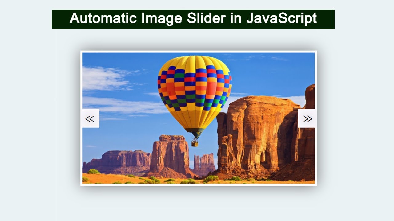 Automatic Image Slider in HTML CSS JavaScript | Auto Image Slideshow | Slideshow HTML CSS