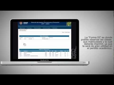 Instructivo para Matricula en la UNAH | Curso "Introducción a la Vida ...