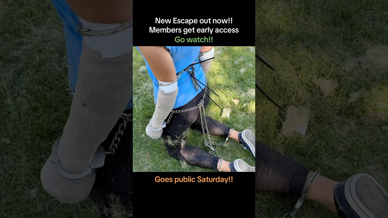 Go watch!! Breaking out of Duct Tape, handcuffs, zip tie, and blindfolded!!