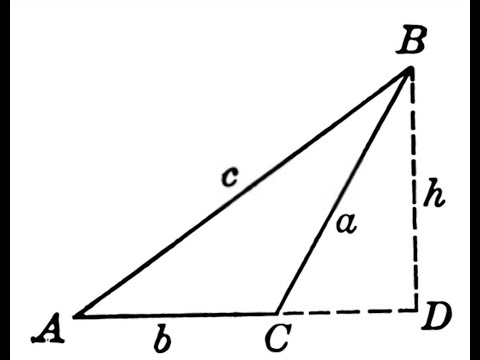 Deriving the Formulas: Obtuse Triangle (Dividing the height) - Montessori Geometry