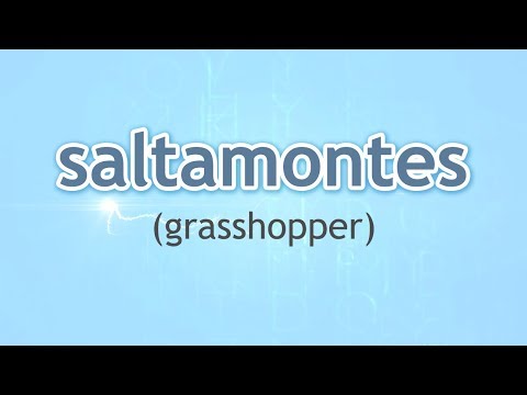 How to Pronounce Grasshopper (Saltamontes) in Spanish