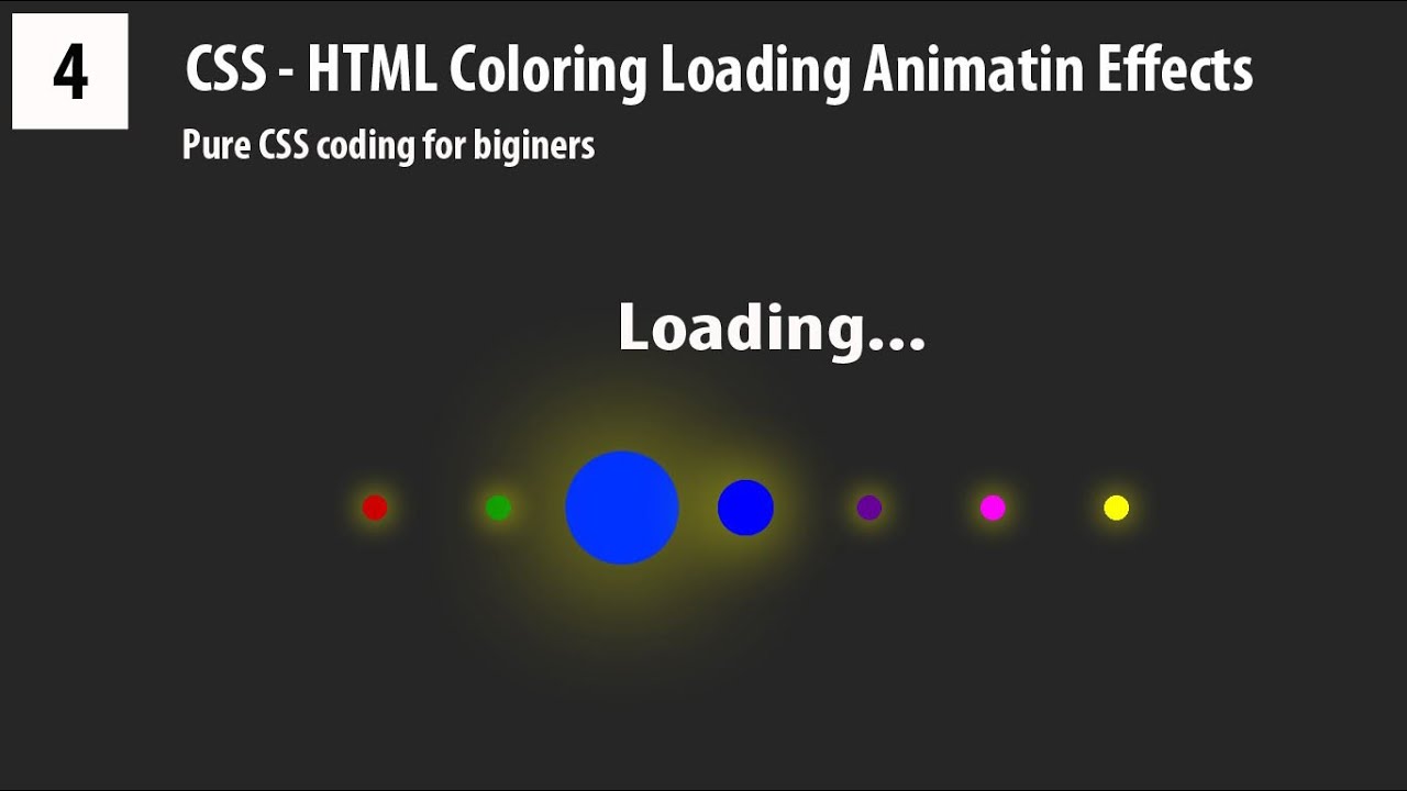 Pure CSS tutorial || Glowing dots animation effects using HTML and CSS || HTML coding and CSS style