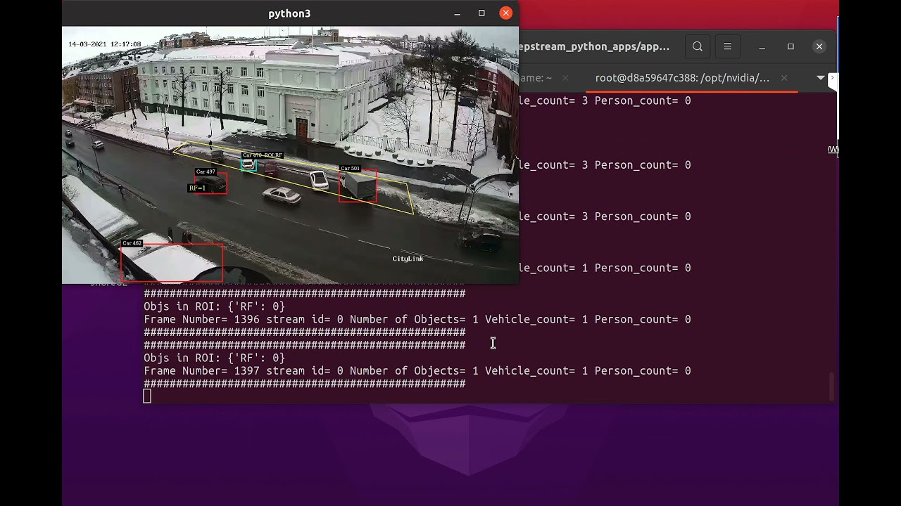 NVIDIA DeepStream Video Analytics Deep Learning Python Example