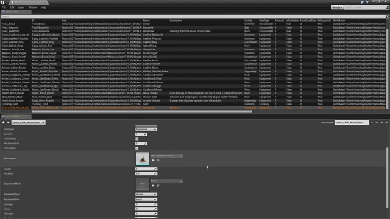 Tutorial - Action RPG Inventory System - Adding New Items