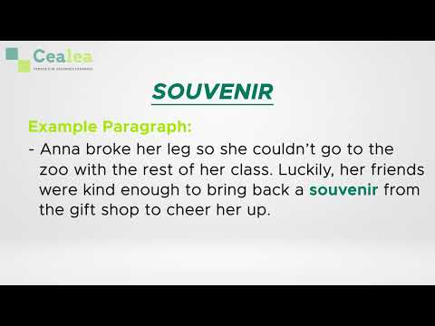 Learn How to Use Souvenirs - meaning, synonyms, antonyms, and example sentences.