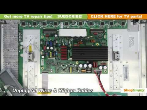 LG Plasma TV Repair - How to Replace LG 6871QYH953A Y-SUS Board - How to Fix Plasma TVs